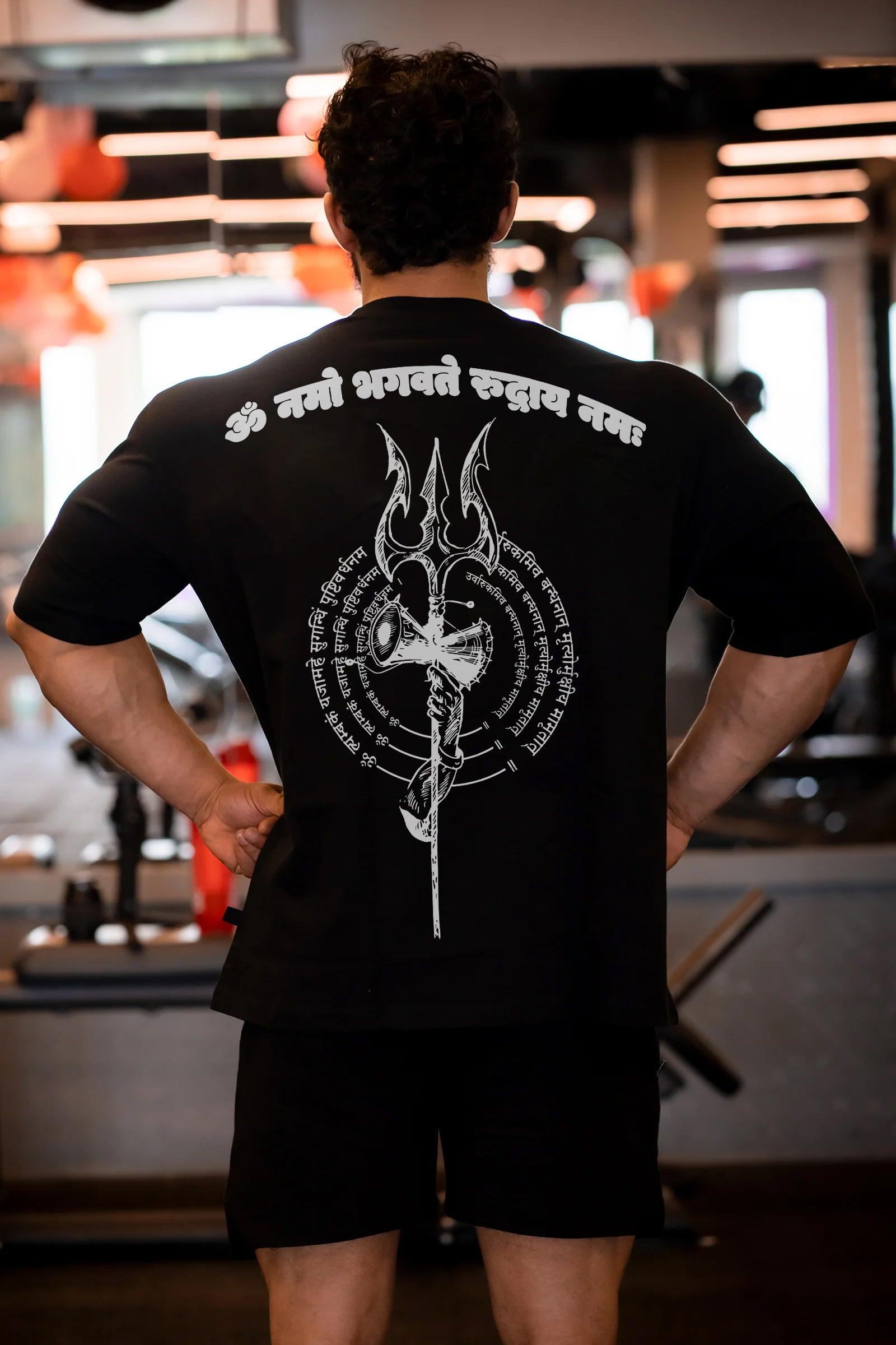 Lord SHIVA Immortal Oversized T shirt Black